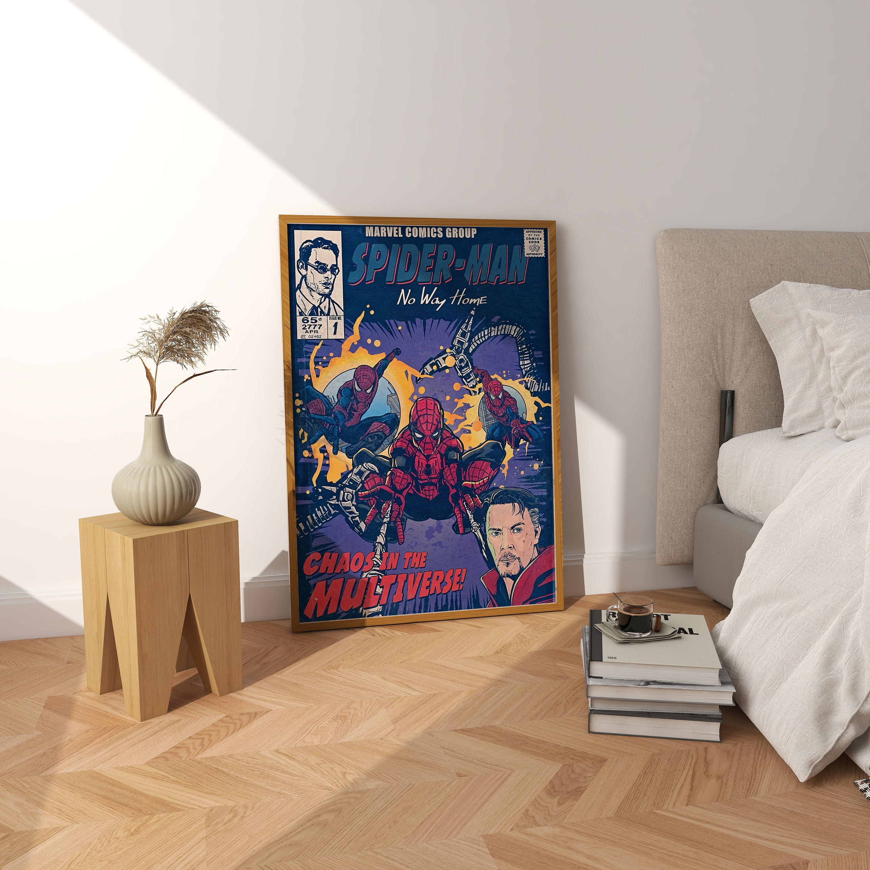 Spiderman Poster Spiderman Multiverse Avengers Poster Superhero Poster ...