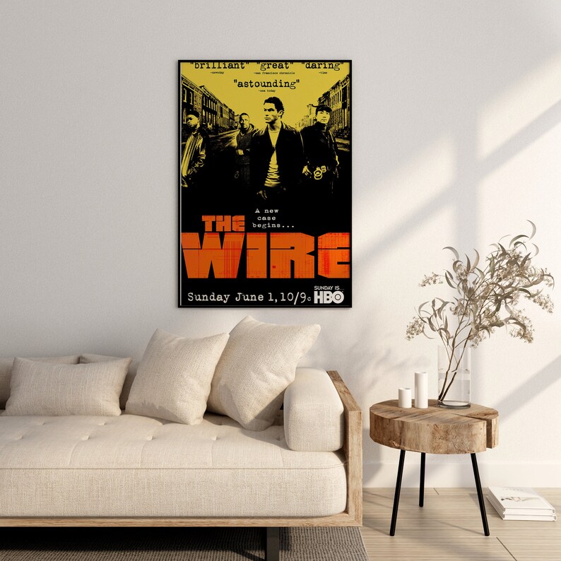 The Wire Poster – TV Show Art Print, David Simon Series - Etsy
