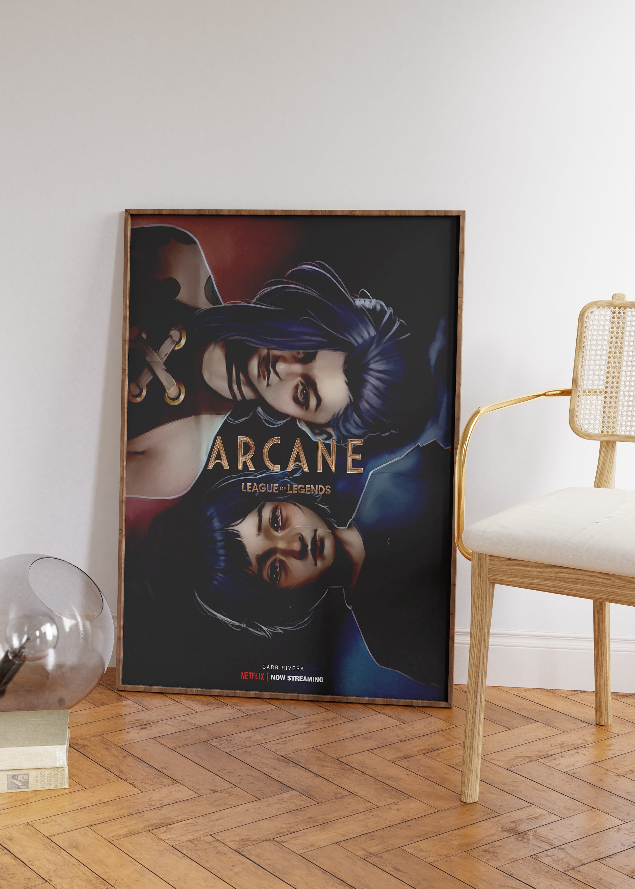 Arcane Poster League of Legends Wall Art Jinx Vi Poster - Etsy