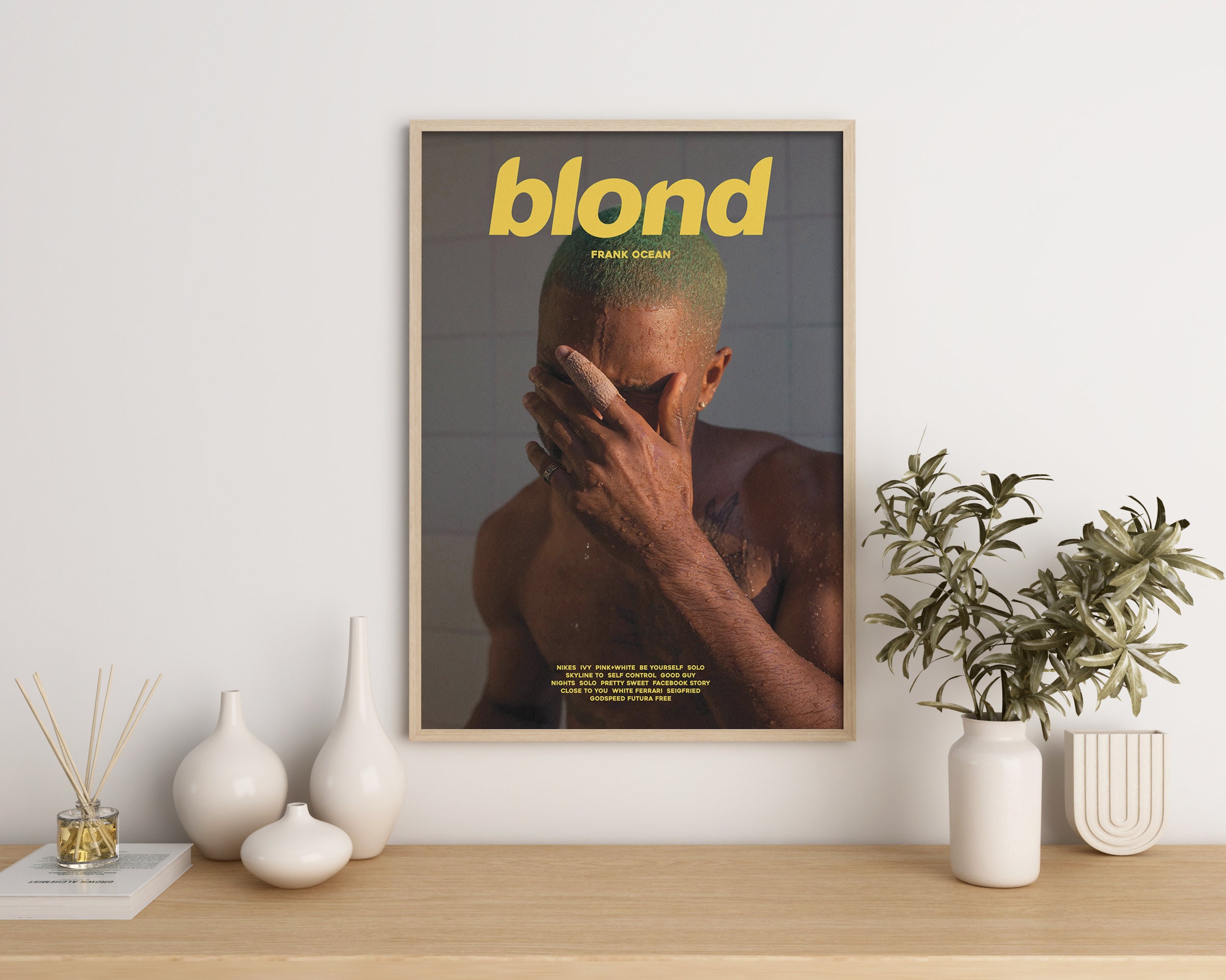Frank Ocean Blond Poster Frank Ocean Pink Blonde Poster Minimalist ...