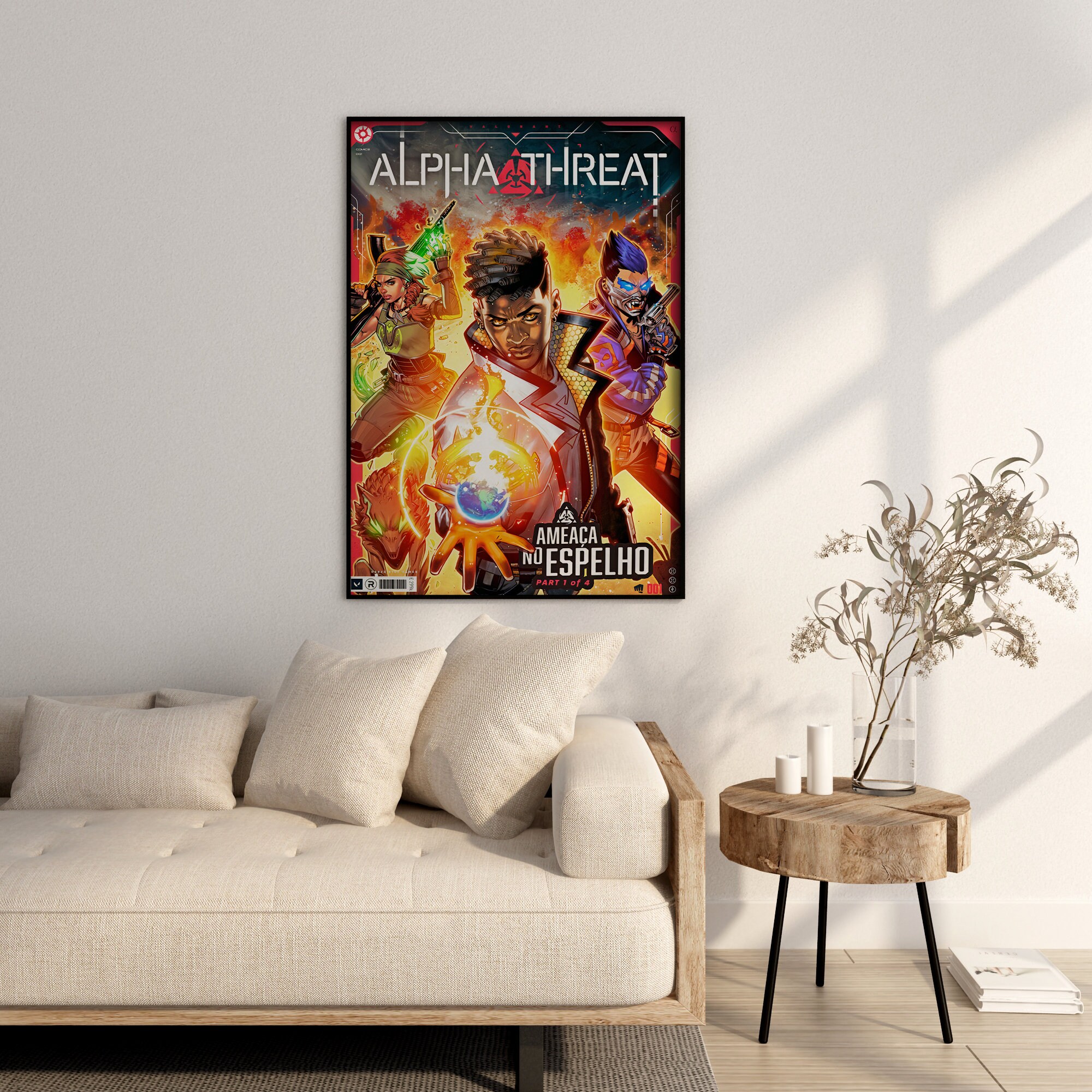 Valorant Comic Poster Valorant Alpha Threat Poster Valorant Phoenix ...