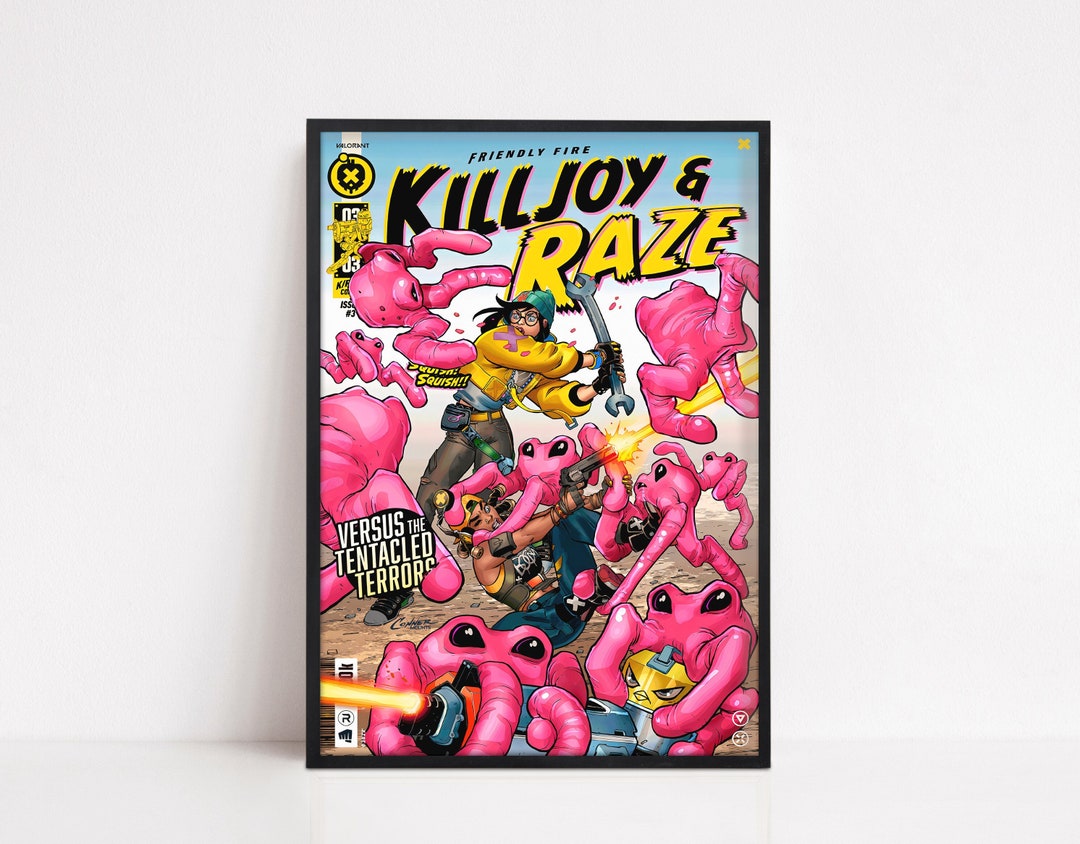 Valorant Comic Poster Valorant Killjoy Poster Valorant Raze Poster ...