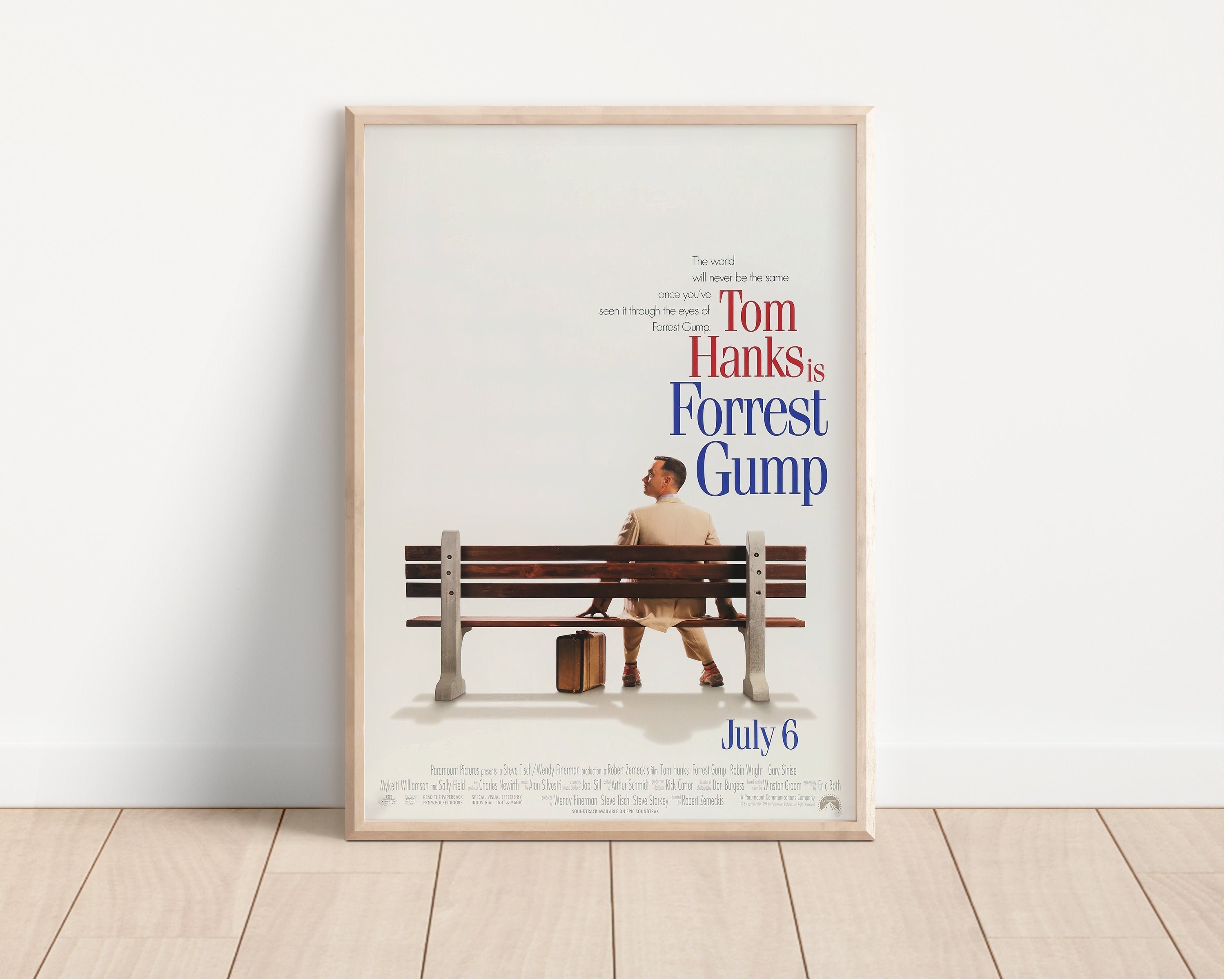 Forrest Gump Movie Poster Classic Movie Forrest Gump Poster Tom Hanks Poster 90s Movie Posters ...
