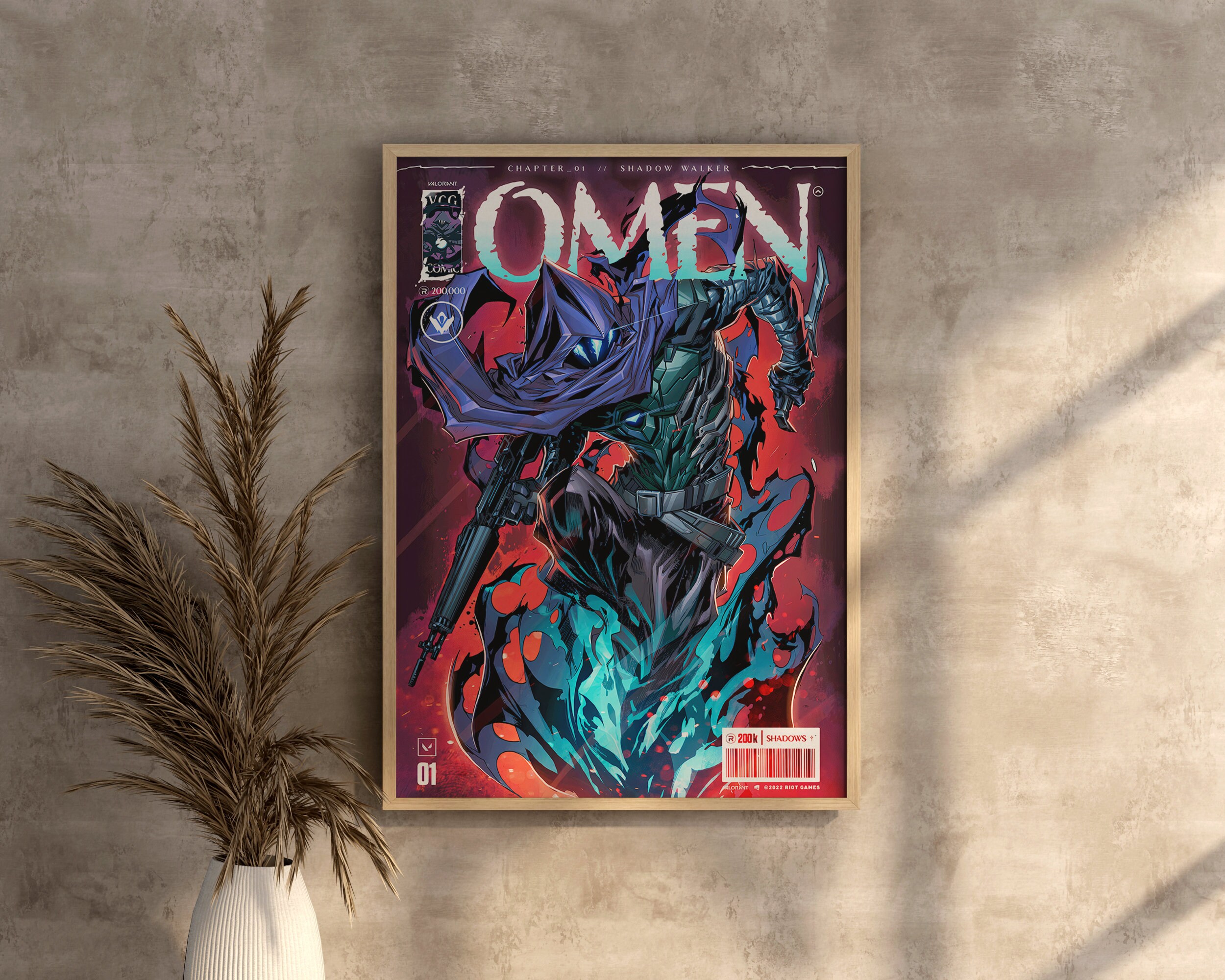 Valorant Comic Poster Valorant Shadow Walker Poster Valorant Omen ...