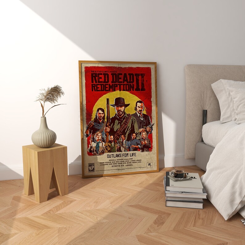 Red Dead Redemption Poster RDR 2 Poster Video Game Poster - Etsy
