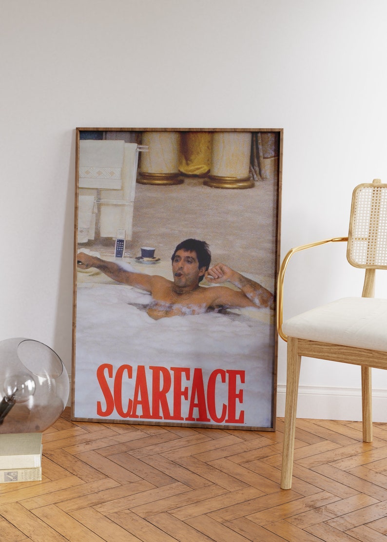Scarface Movie Poster Scarface Wall Decor Scarface Poster Print Al ...
