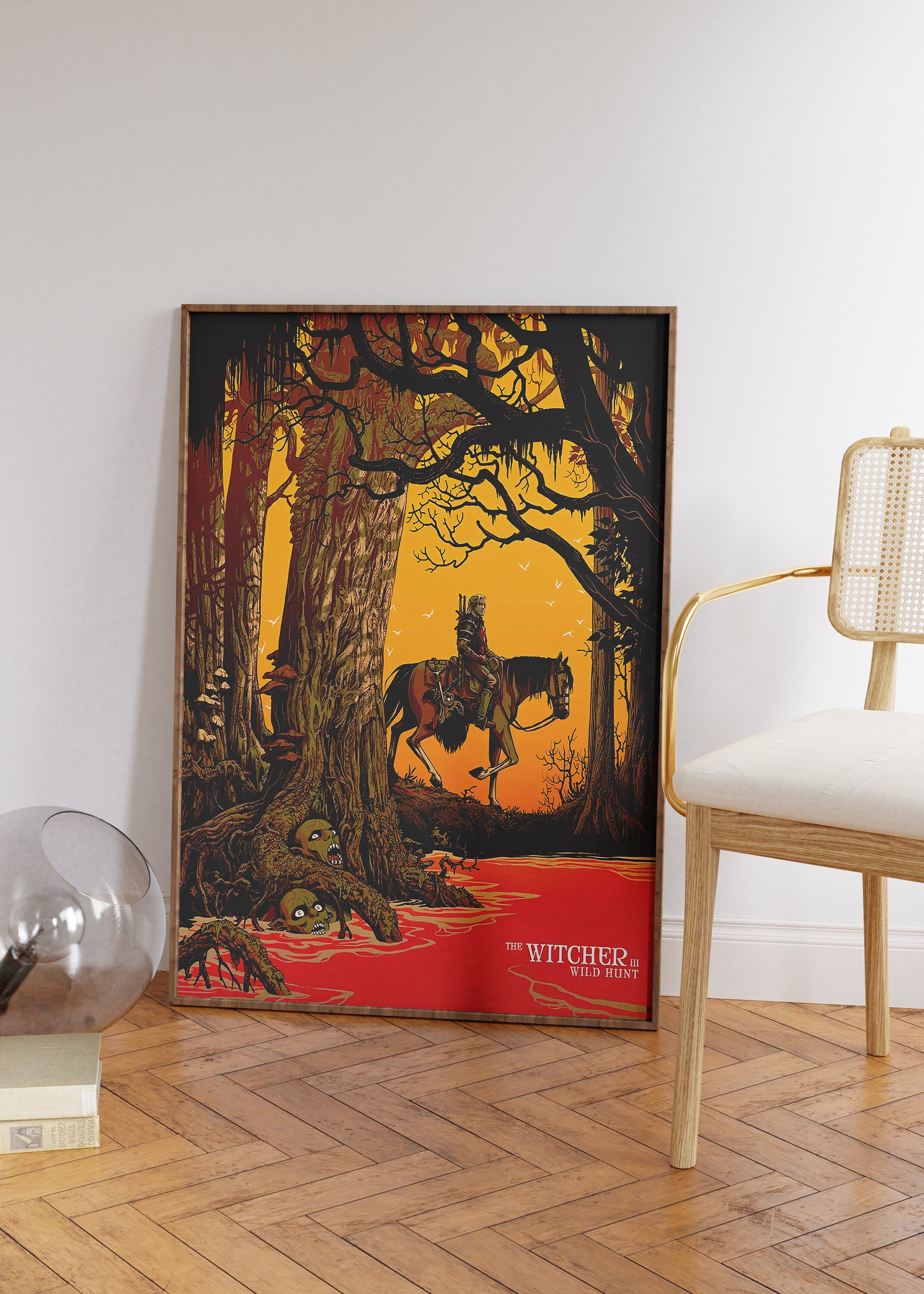 The Witcher 3 Wild Hunt Poster Geralt of Rivia Wall Art Game Poster ...