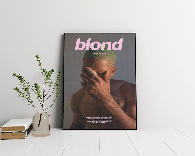 Frank Ocean Blond Poster Frank Ocean Pink Blonde Poster Minimalist ...