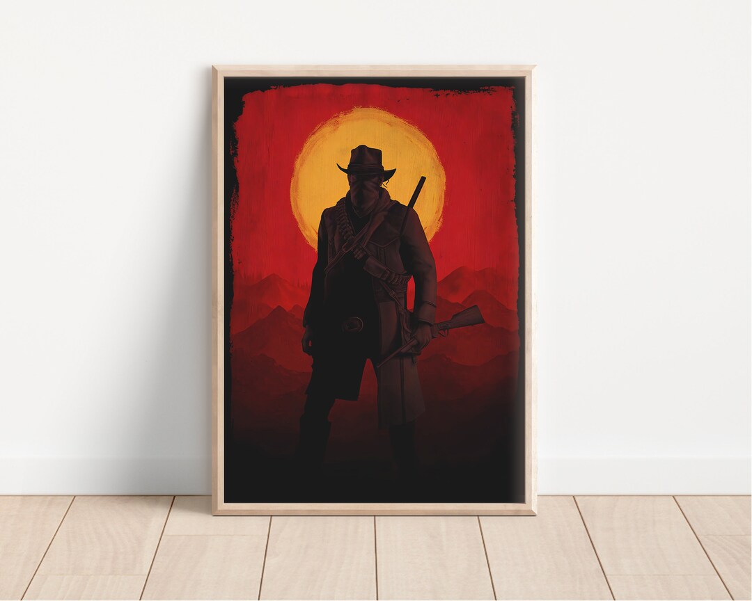 Red Dead Redemption Poster RDR 2 Poster Video Game Poster Game Room ...