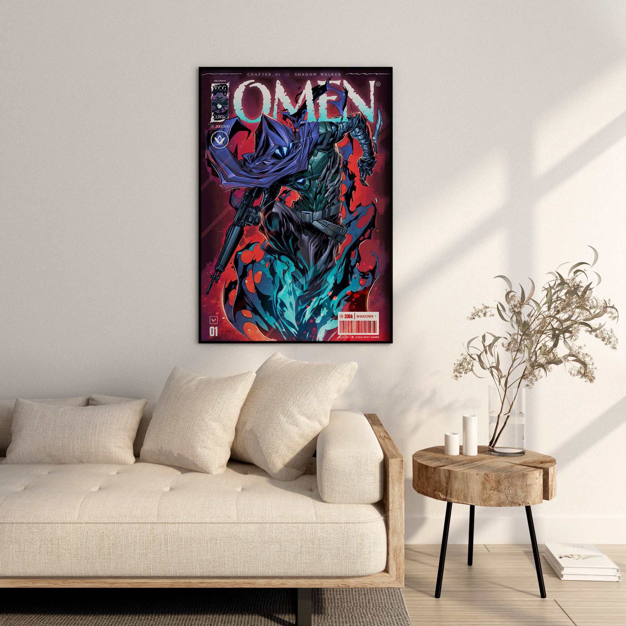 Valorant Comic Poster Valorant Shadow Walker Poster Valorant Omen ...