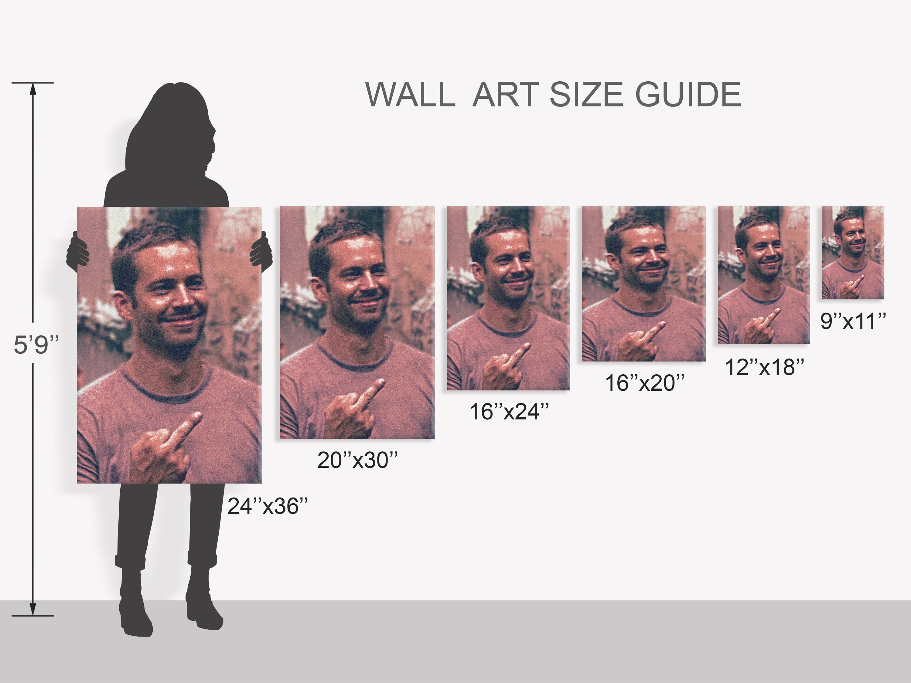 Paul Walker Poster, Wall Art, Paul Walker Movie Poster, Fast and ...