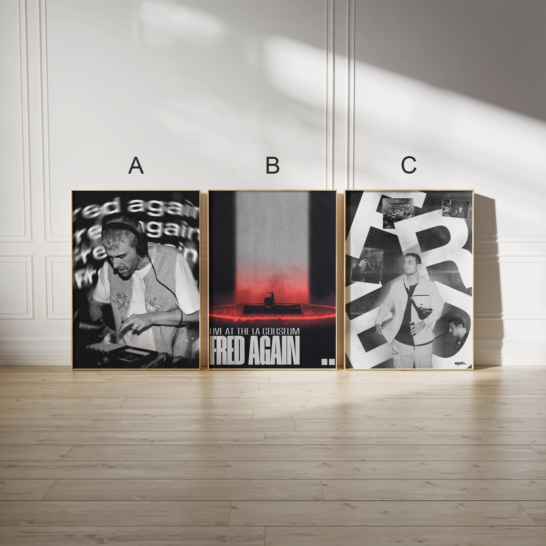 Fred Again Poster - Fred Again Wall Art - Boiler Room Print - House ...