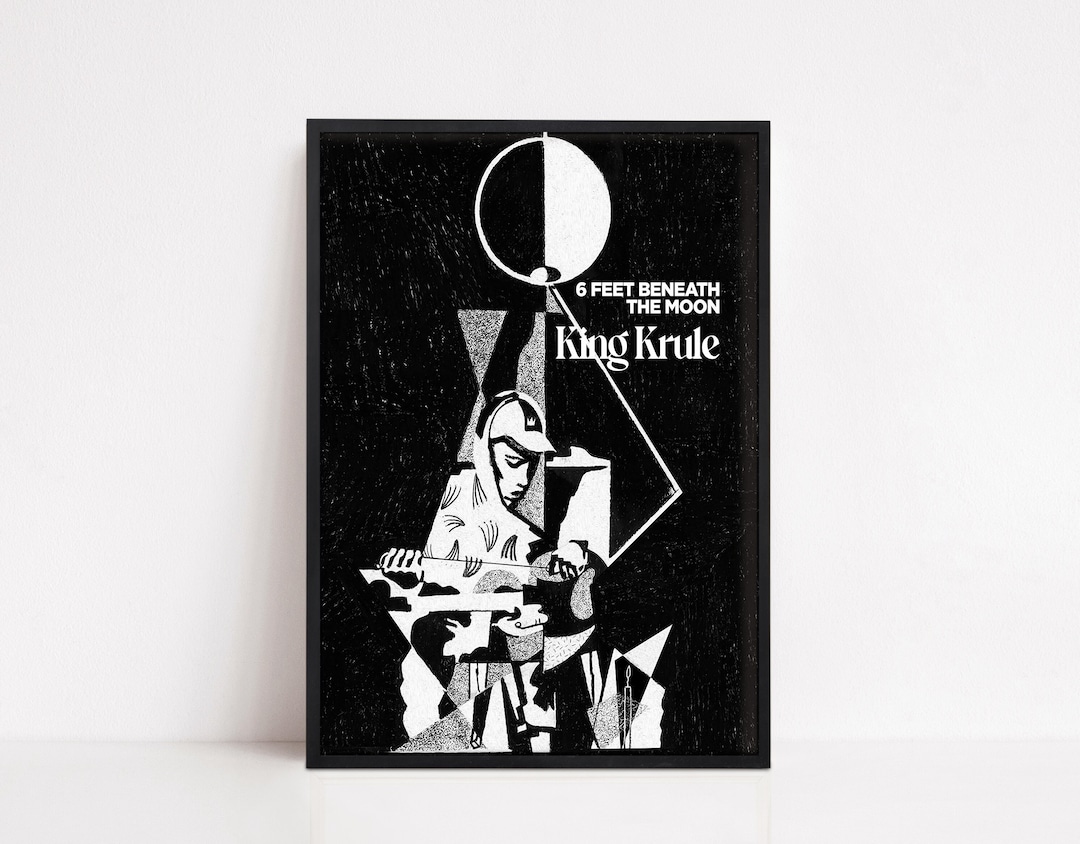 King Krule Poster - 6 Feet Beneath the Moon Poster - Album Cover Poster ...