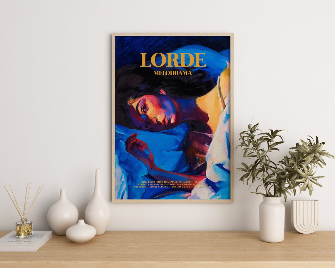 Lorde Melodrama Poster Music Poster Wall Art Lorde Poster Home Decor ...