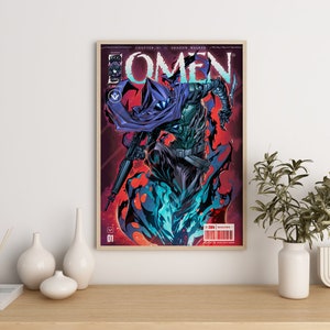 Valorant Comic Poster - Valorant Shadow Walker Poster - Valorant Omen ...