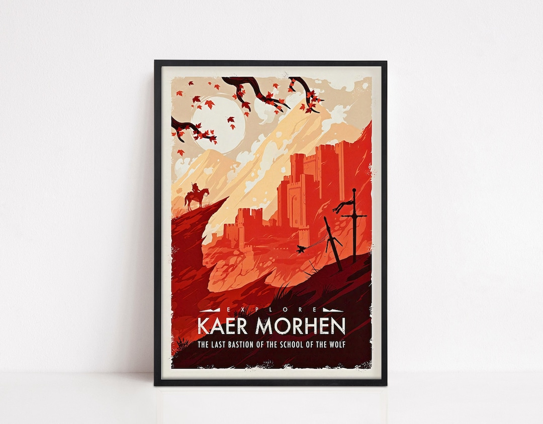 The Witcher 3 Poster - Kaer Morhen Travel Poster - Wall Art Print ...