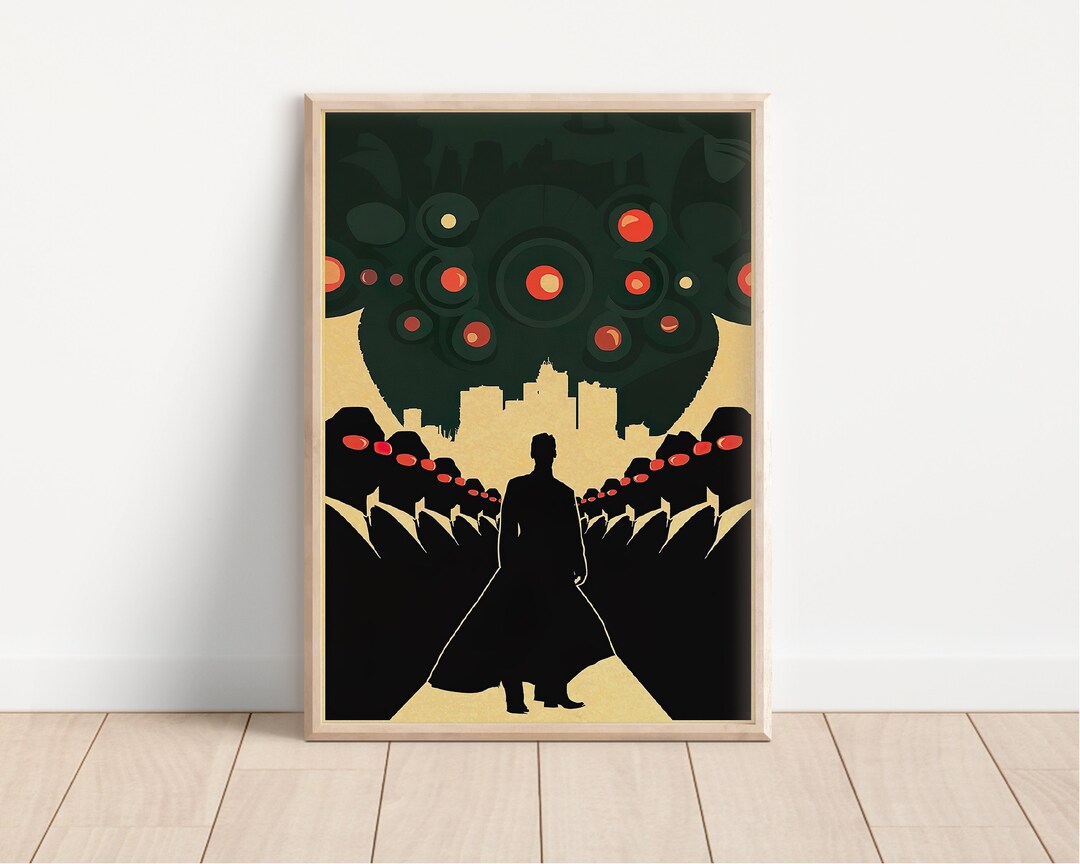 Matrix Poster Matrix Wall Art Keanu Reeves Vintage Matrix Poster Retro ...