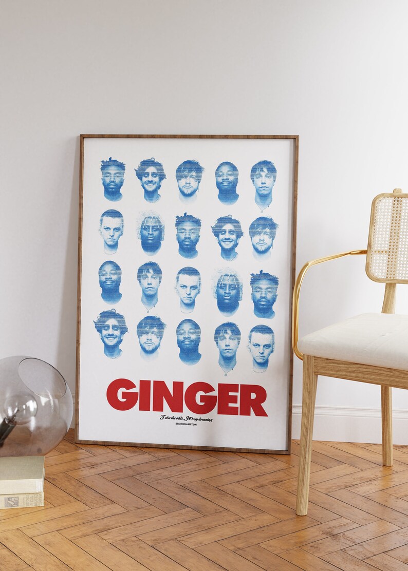 Brockhampton Poster Ginger Album Poster Album Cover Poster Print Wall ...