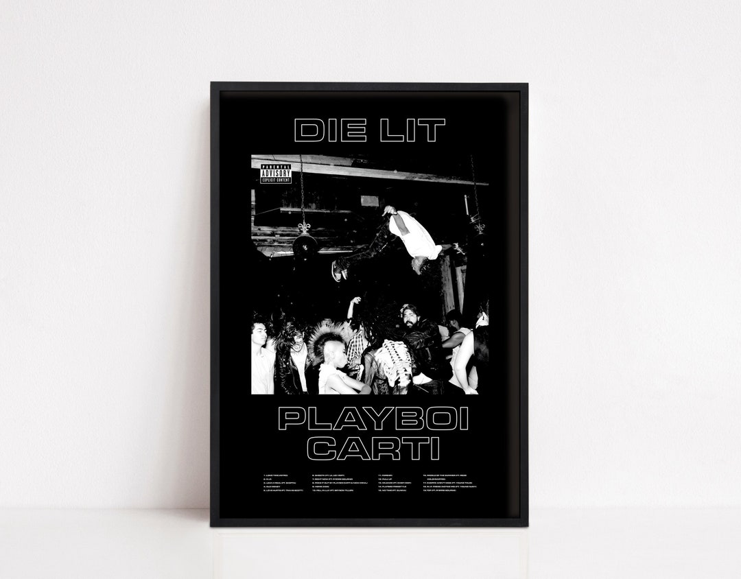 Playboi Carti Posters - Die Lit Poster - Album Cover Poster - Print Wall Art - - Playboi Carti ...