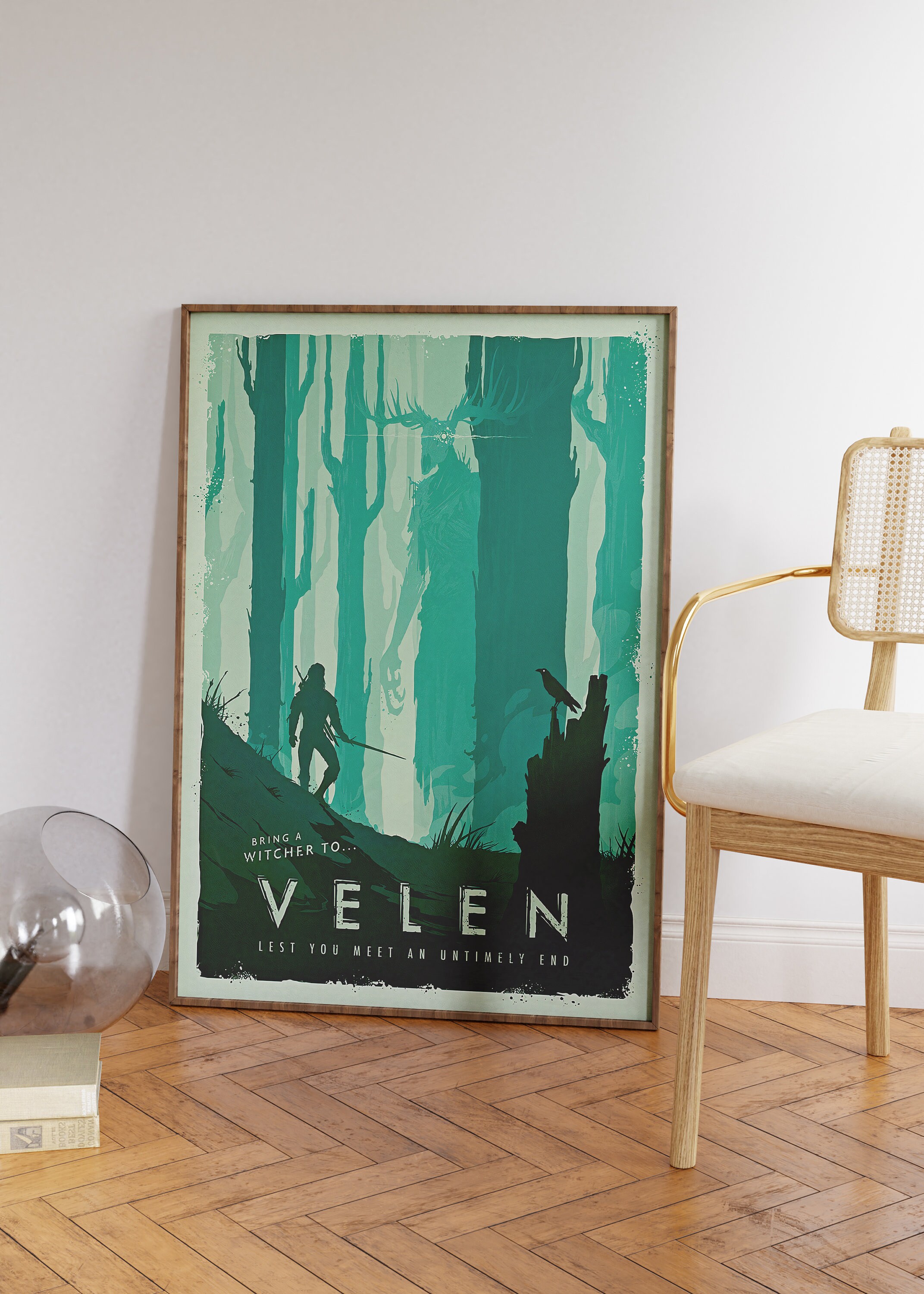 The Witcher 3 Poster Geralt of Rivia Wall Art Game Poster Gift Video ...