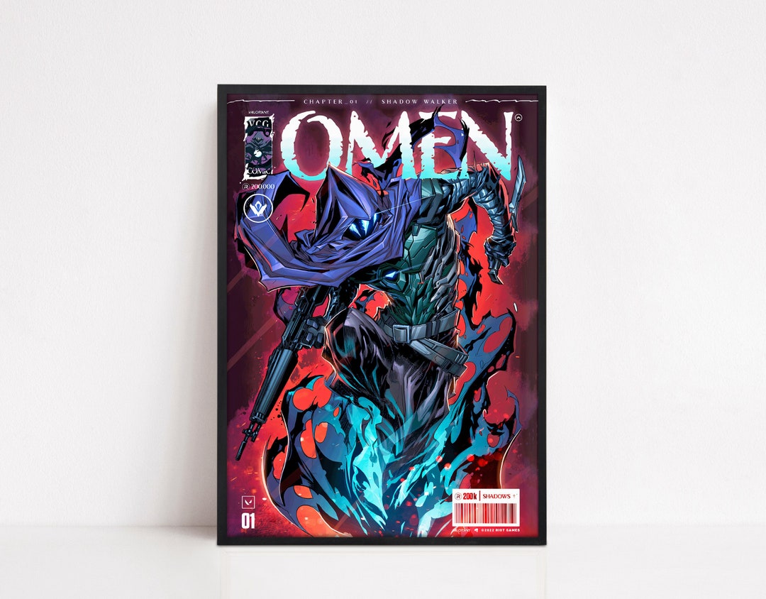 Valorant Comic Poster - Valorant Shadow Walker Poster - Valorant Omen ...