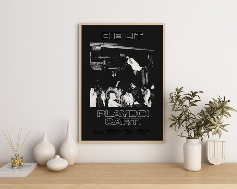 Playboi Carti Posters Die Lit Poster Album Cover Poster Print Wall Art Playboi Carti Whole Lotta ...