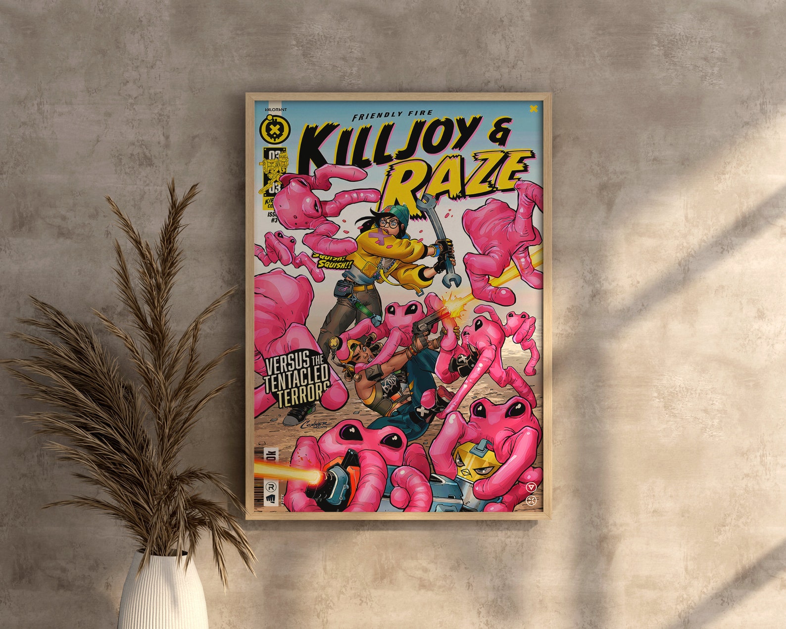 Valorant Comic Poster – Killjoy & Raze, Game Room Decor - Etsy
