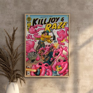 Valorant Comic Poster – Killjoy & Raze, Game Room Decor - Etsy