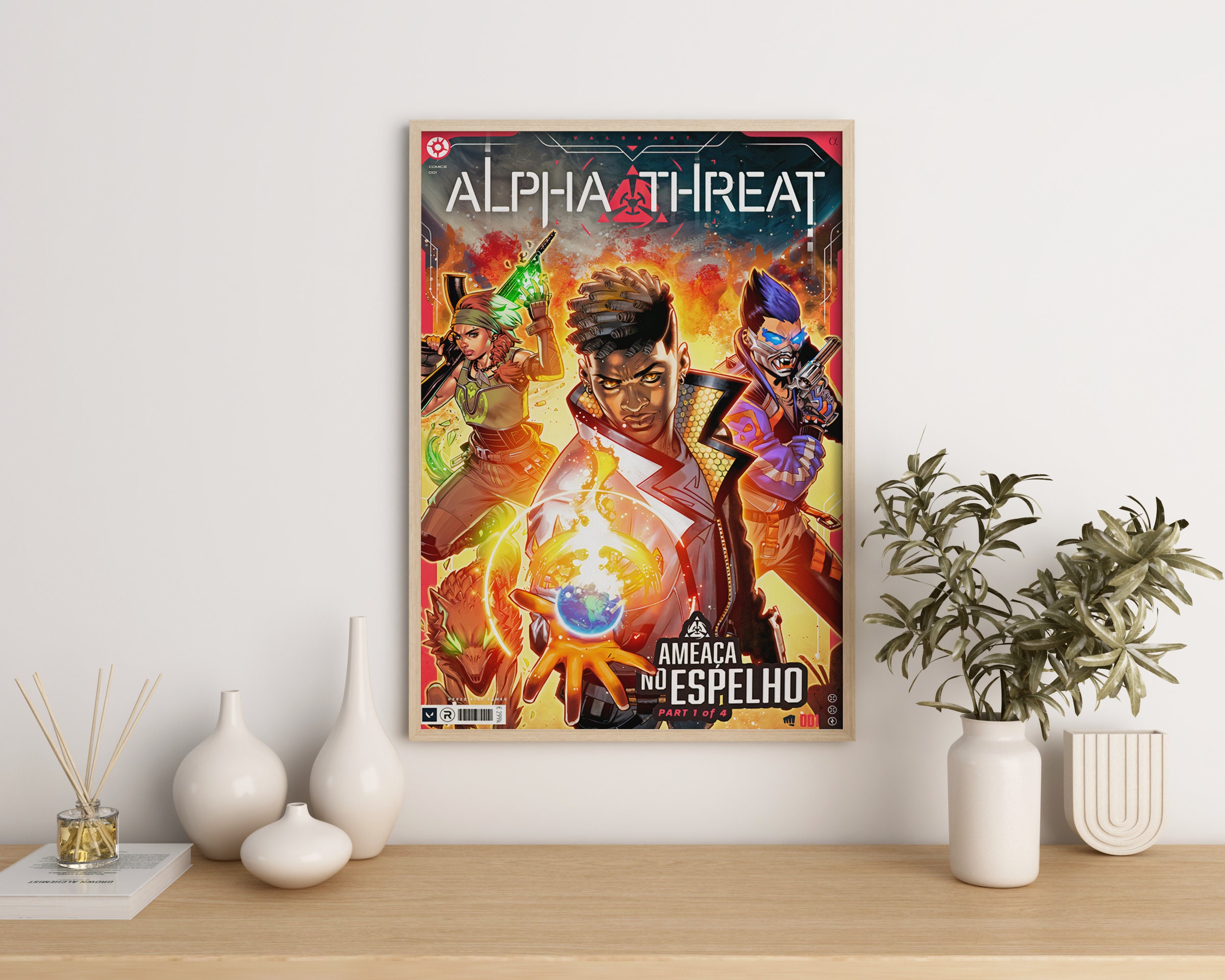 Valorant Comic Poster Valorant Alpha Threat Poster - Etsy Hong Kong