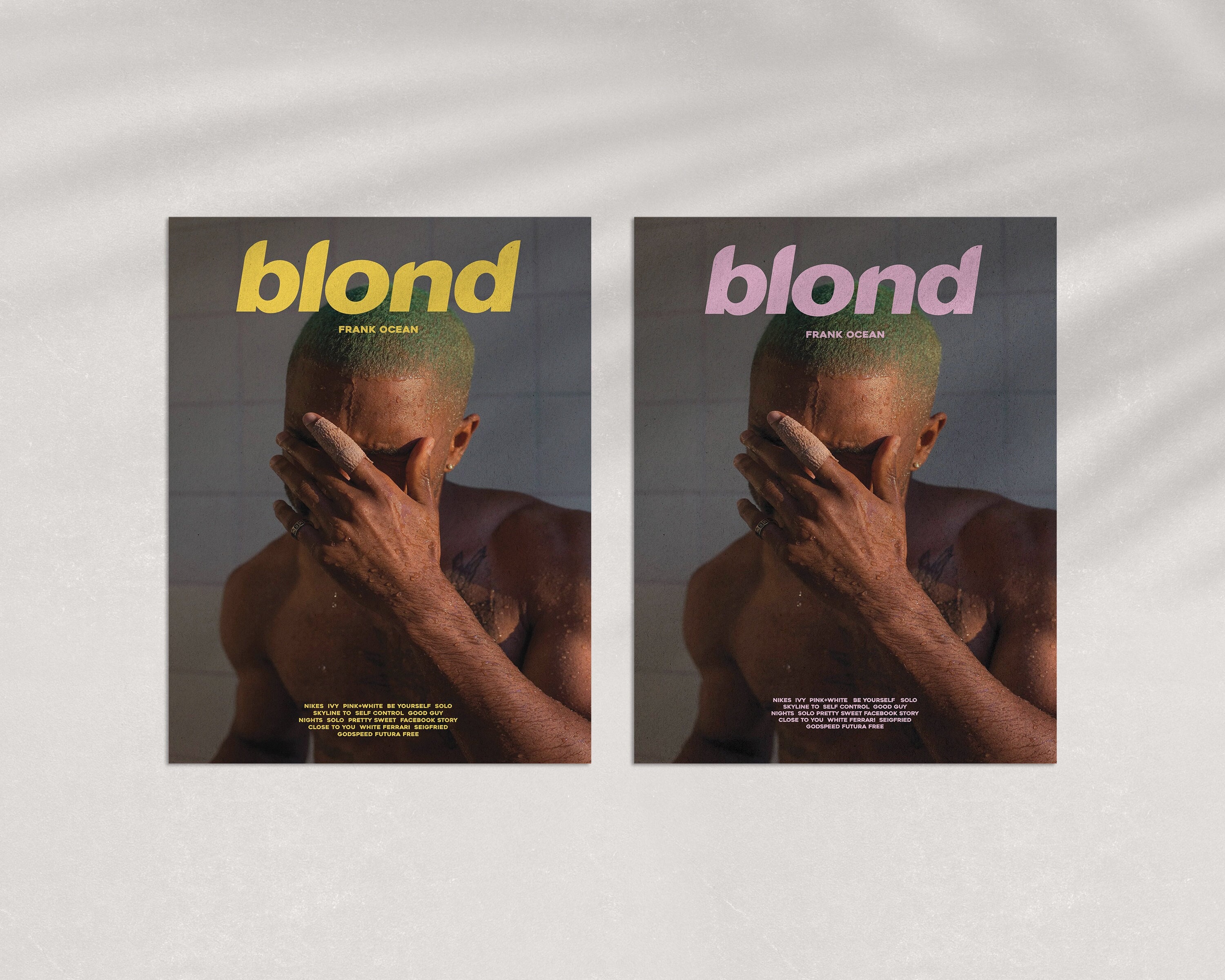 Frank Ocean Blond Poster Frank Ocean Pink Blonde Poster Minimalist ...