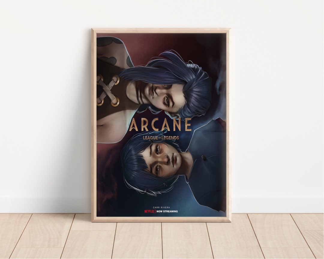 Arcane Poster - League of Legends Wall Art - Jinx - Vi Poster - League ...