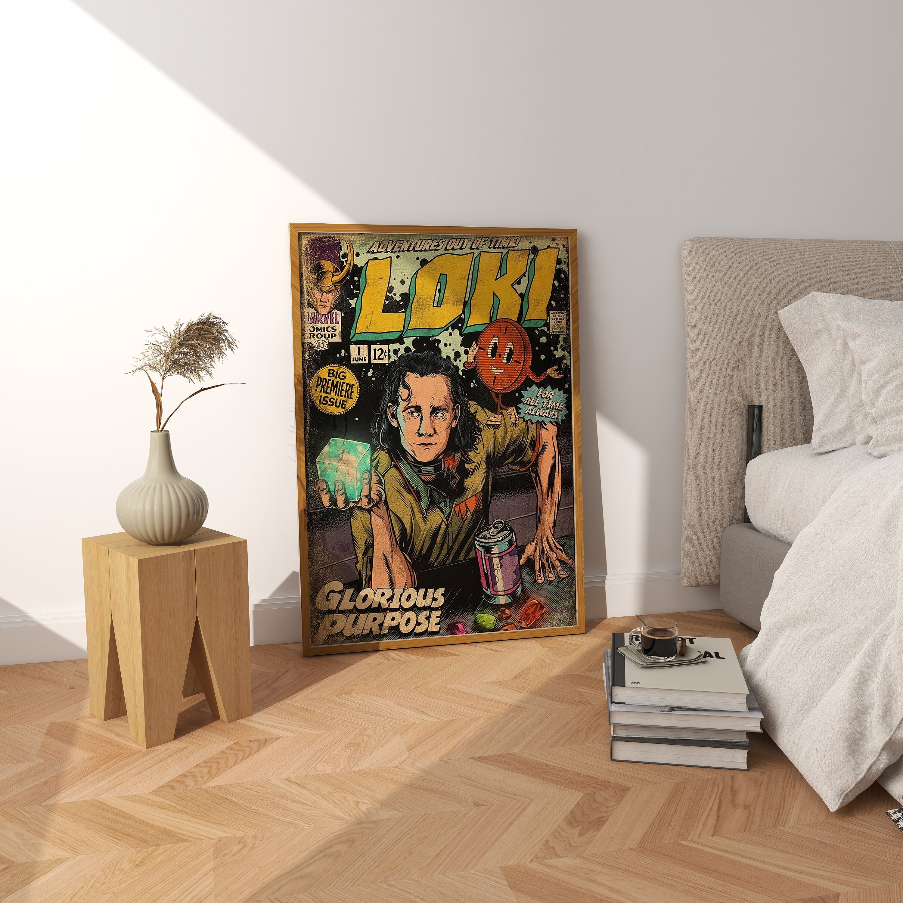 Loki Poster Marvel Loki Comic Poster Tom Hiddleston Art - Etsy