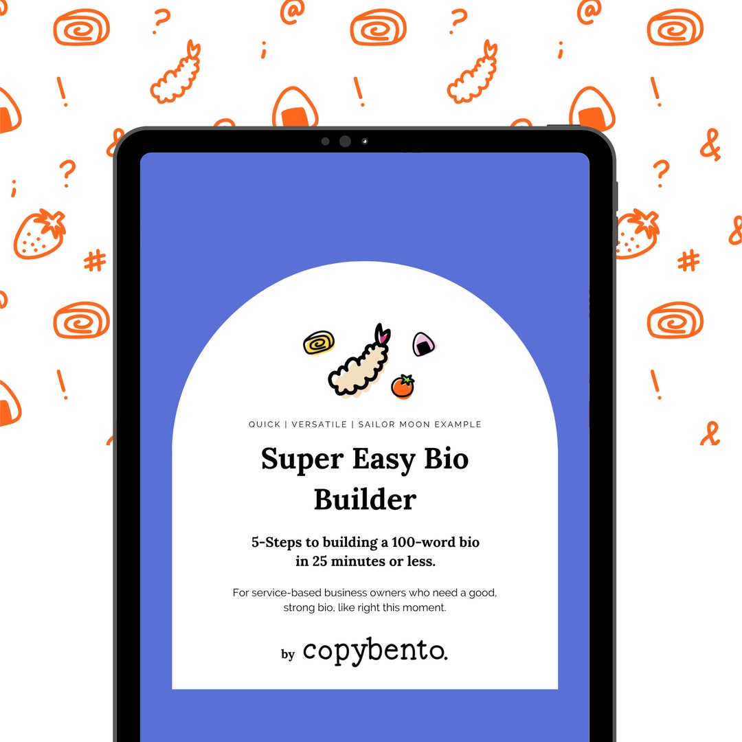 Super Easy Bio Builder - Etsy