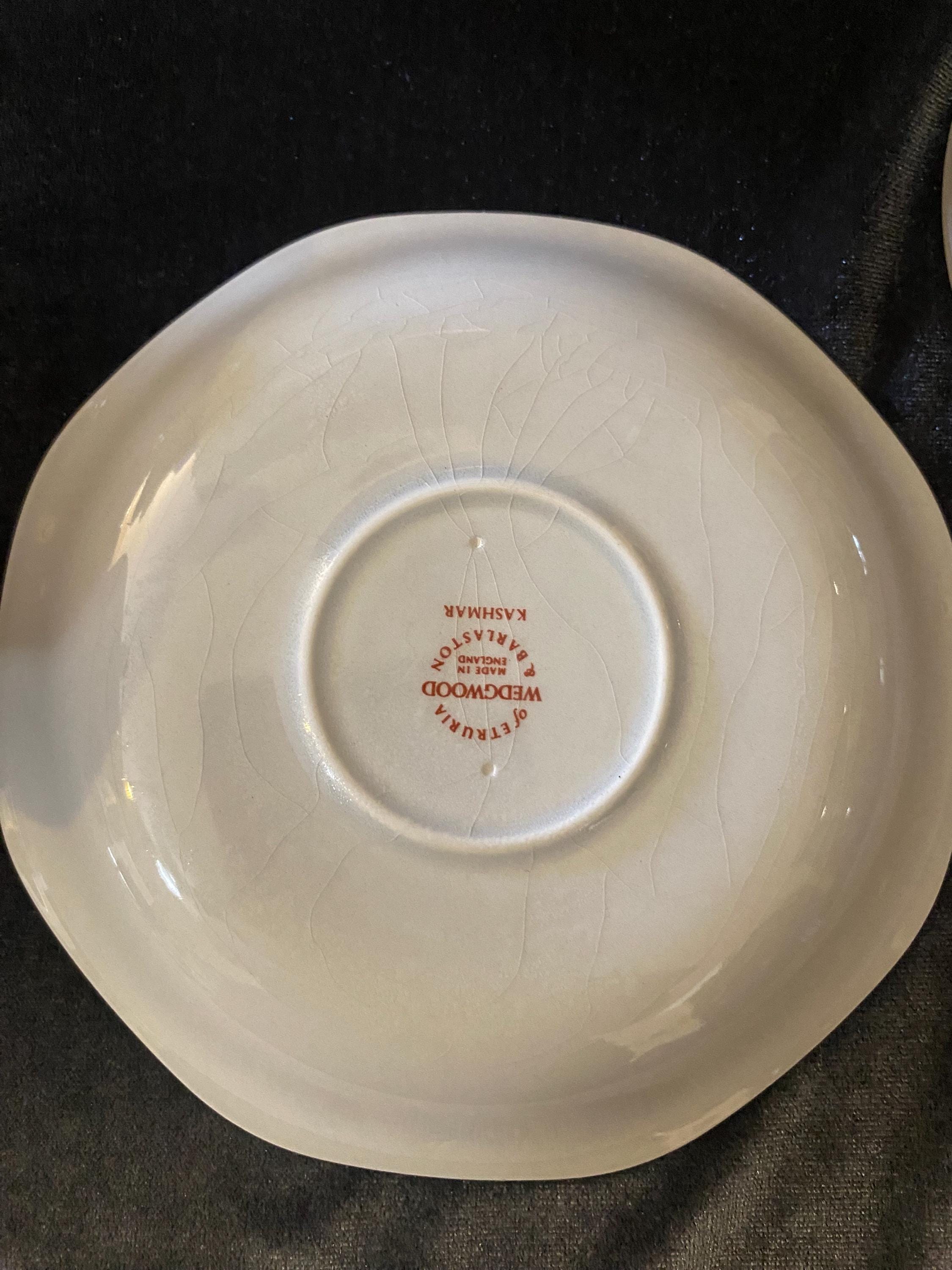 Vintage Wedgwood Kashmar Dinnerware Set: 32-piece Rust Red Floral, Made ...