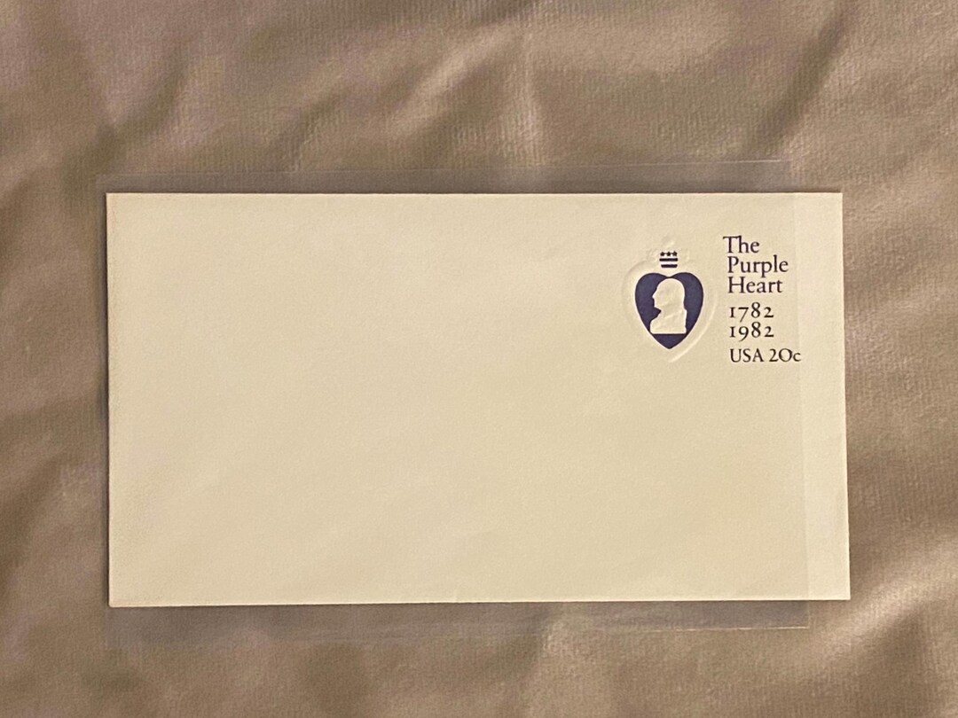 The 1982 "the Purple Heart" Pre-stamped Envelope; “the Scott U604” 5.2 ...