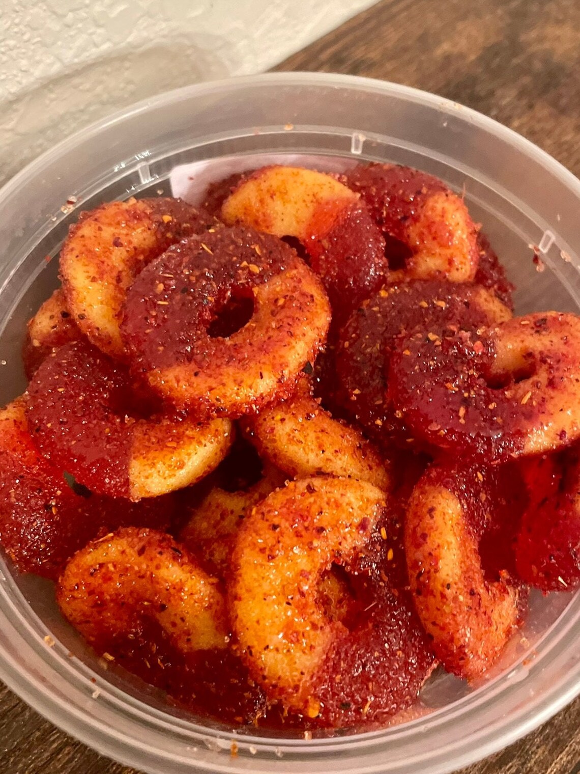Chamoy Peach Rings Spicy Peach Rings Peach Rings Chamoy Candy Exotic ...