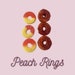 Chamoy Peach Rings Spicy Peach Rings Peach Rings Chamoy Candy Exotic ...