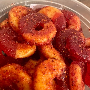 Chamoy Peach Rings Spicy Peach Rings Peach Rings Chamoy Candy Exotic ...