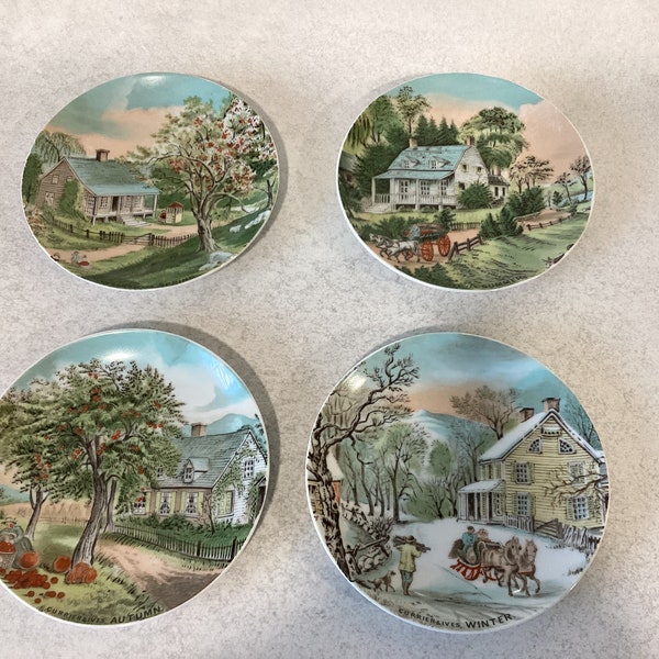 Four Seasons Plate - Etsy