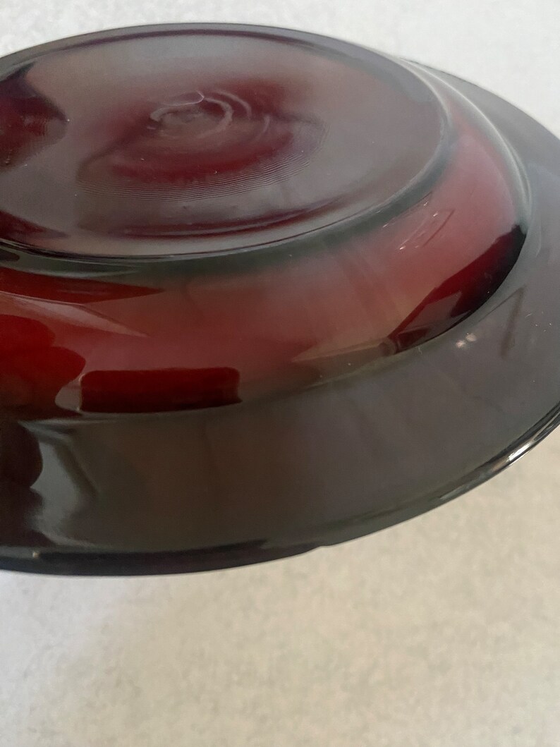 Arcoroc Glass Ruby Red Classique Salad Plates - Etsy