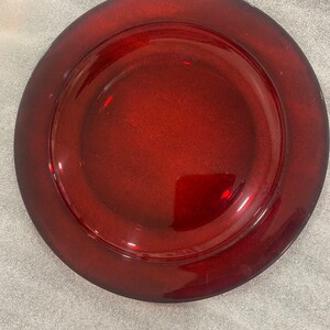 Arcoroc Glass Ruby Red Classique Salad Plates - Etsy