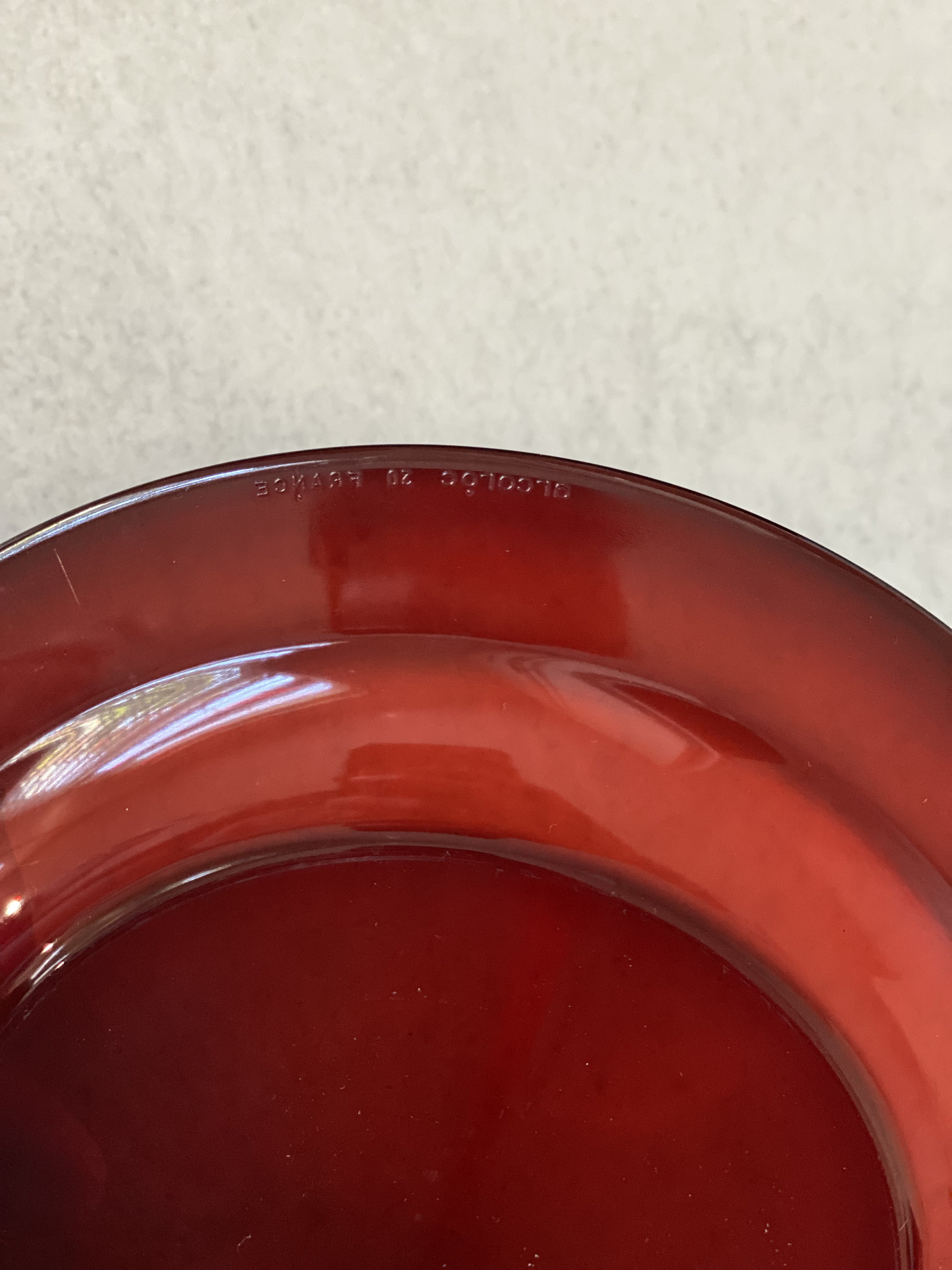 Arcoroc Glass Ruby Red Classique Salad Plates - Etsy