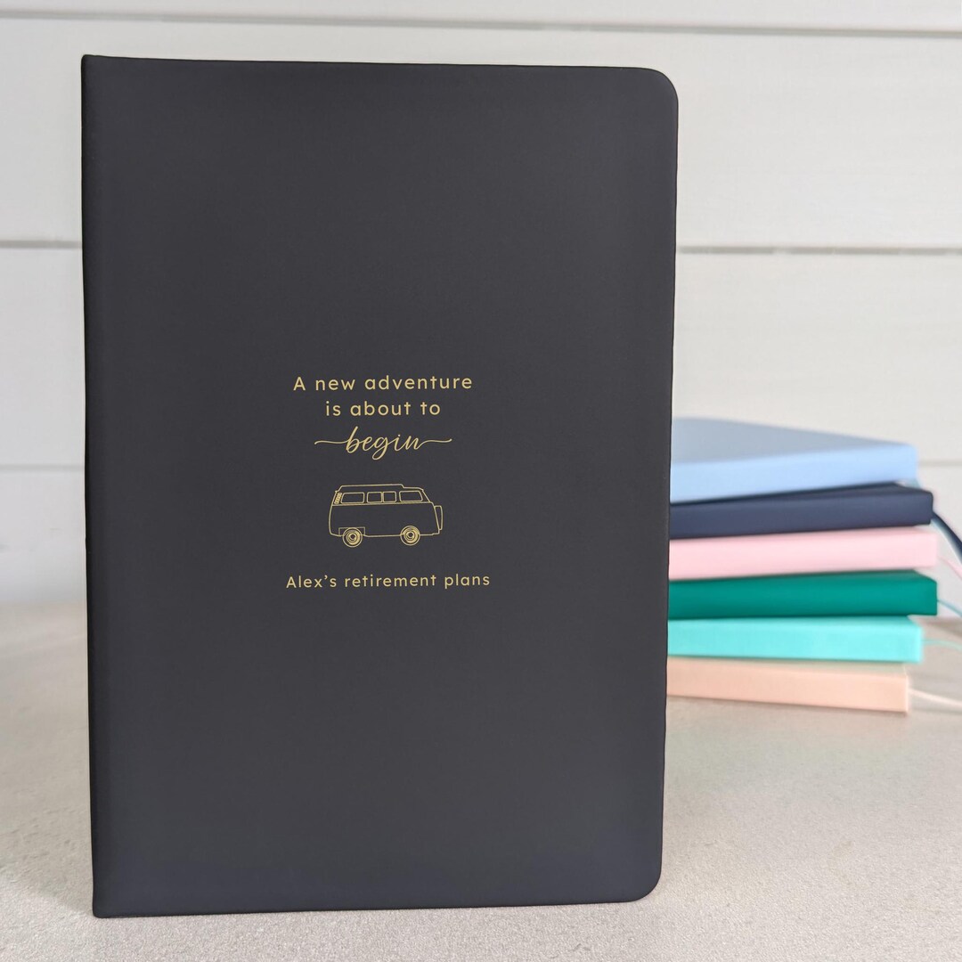 Personalised Retirement Gift Journal for Her for Him With Custom ...