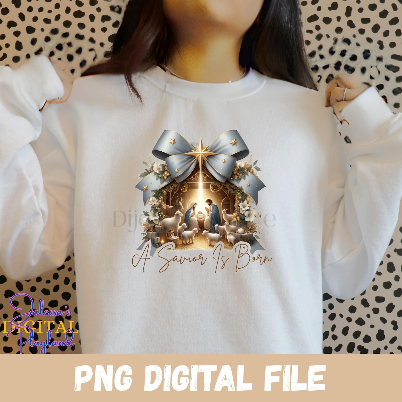 A Savior is Born PNG, Nativity Scene Clipart, Christian Christmas ...