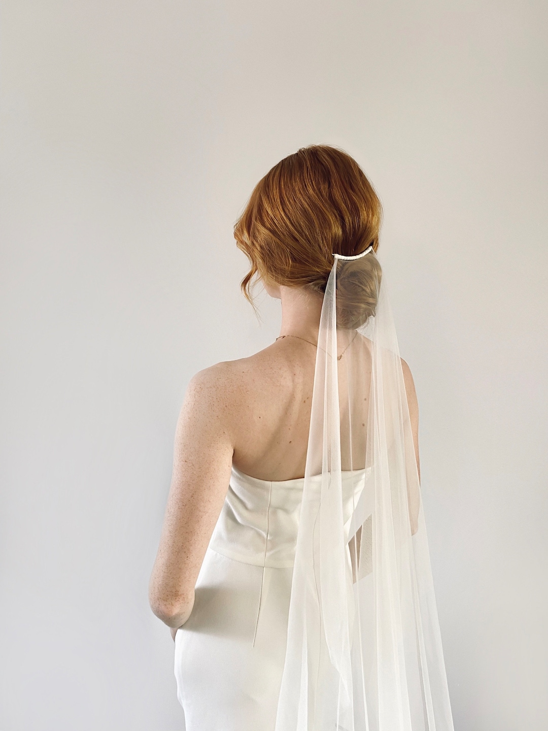 Soft Wedding Veil Ivory Wedding Veil White Veil Bridal - Etsy