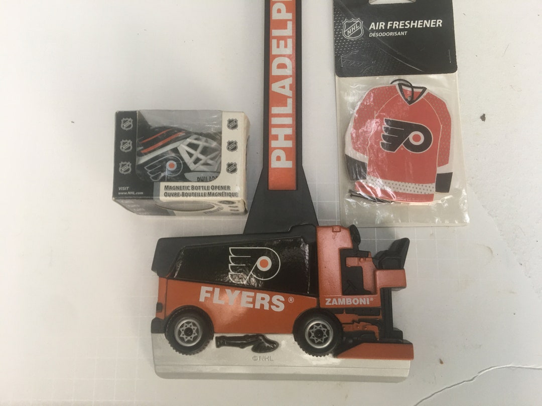 Philadelphia Flyers Zamboni Ice Scraper, Jersey Air Freshener and ...