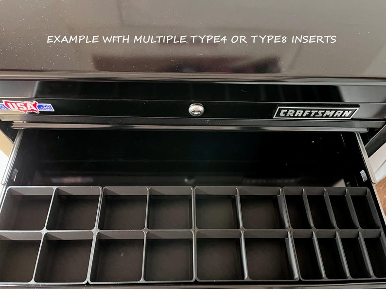 Craftsman 1000 Series Individual Drawer Inserts 5x5" TYPE-4 (with 4 ...