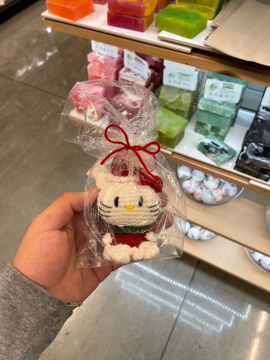 Hello Kitty Handmade Crochet Christmas Ornaments - Etsy