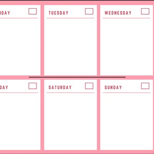 Printable Weekly Calendar Goals Affirmation to Do - Etsy
