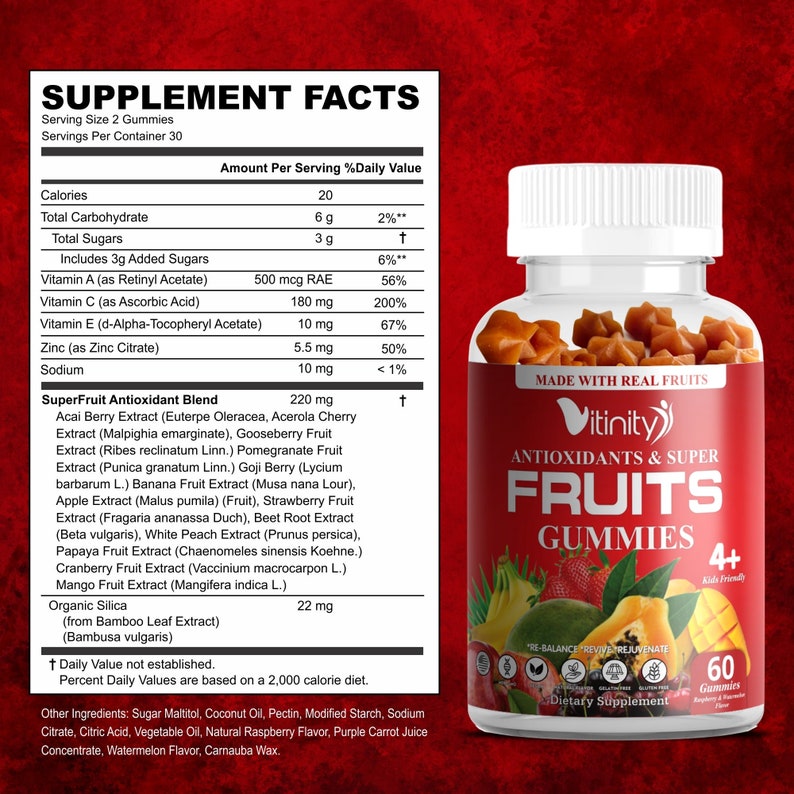 Super Fruits Gummies - Etsy